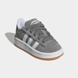Kinder Sneaker "CAMPUS 00S COMFORT CLOSURE ELASTIC LACE", adidas originals, Gr. 27, grau, Leder, Synthetik, Schuhe, f&uuml;r Babys und Kleinkinder aus