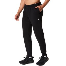 asics Herren Jogginghose "FRENCH TERRY PANT", schwarz, Gr. S, Obermaterial: 63% Baumwolle, 37% Polyester, Hosen, Praktische Taschen, Verstellbare