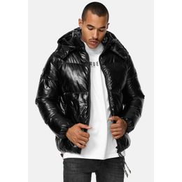 Trueprodigy Herren Winterjacke "Constance Reflektierender Innenkragen Kapuze extra gro&szlig;e Seitentaschen", schwarz, Gr. XL, Obermaterial: 100%