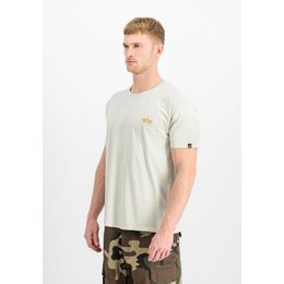 Herren T-Shirt "Alpha Legend T-Shirt", beige, Gr. L, Alpha Industries, Obermaterial: 100% Baumwolle, Shirts
