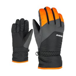 Ziener M&auml;dchen Skihandschuhe "LANDO-Z JUNIOR", orange, Gr. 6,5, Kunstfaser, Handschuhe, warm, wasserabweisend, windabweisend