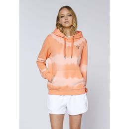 Chiemsee Damen Kapuzensweatshirt, orange, Gr. M, 80% Baumwolle, 20% Polyester, Sweatshirts