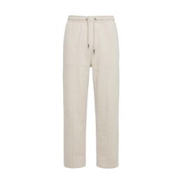 Urban Classics Herren Stoffhose "Urban Classics Fluffy Pintuck Trackpants", beige, Gr. L, 61% Viskose, 34% Polyimid, 5% Elasthan, Hosen