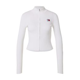 Tommy Jeans Strickjacke Damen Gr&ouml;&szlig;e M wei&szlig;