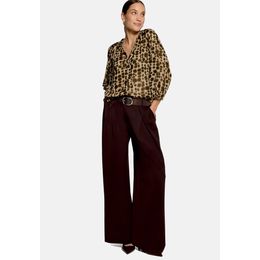 Zero Damen Schlupfbluse "Damen im Leo-Look"beige, braun, Gr. 44, bedruckt, Obermaterial: 100% Polyester, Blusen