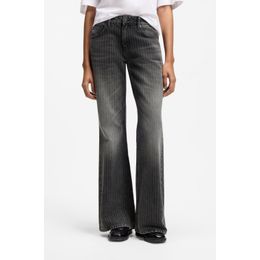 Hugo Damen Bootcut-Jeans "Gelissa"open miscellaneous 997, Gr. 30, Nadelstreifen, Denim/Jeans, Obermaterial: 99% Baumwolle, 1% Polyamid, Jeans, mit