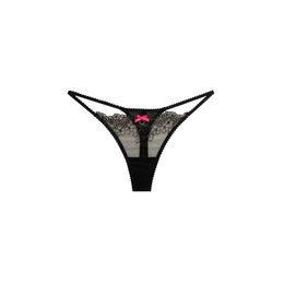 La Muel Lingerie String 'embroidery Opal' Damen Gr&ouml;&szlig;e XL schwarz