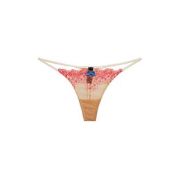 La Muel Lingerie String 'embroidery Opal' Damen Gr&ouml;&szlig;e L neonpink