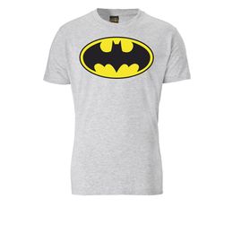 logoshirt T-Shirt 'Batman - Logo' Damen Gr&ouml;&szlig;e M gelb / grau / schwarz