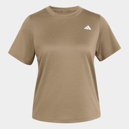 ADIDAS PERFORMANCE Performance Shirt female size XL Brown / White