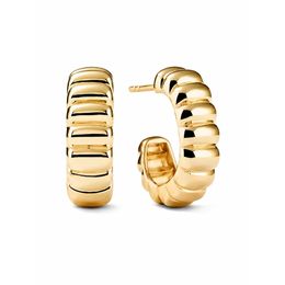 Rougemont Jewellery Ohrringe 'Moderne statement Creolen Ohrringe 925 Sterling Silber' Damen Gr&ouml;&szlig;e One Size gold