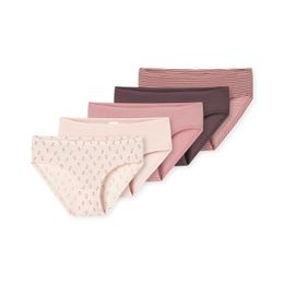 5 Schiesser M&auml;dchen-Slips - M&auml;dchen - Gr. 134 - rosa