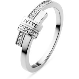 JETTE Ring female size 57 Silver / Transparent