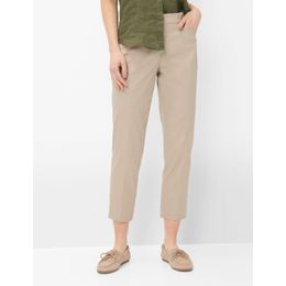 Brax Damen Chino Style MARA S SOFT GREIGE, hellbeige, Gr. 48
