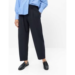 Brax Damen Bundfaltenhose Style MEGAN S NAVY, dunkelblau, Gr. 38