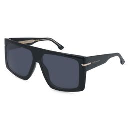 Victoria Beckham VB 7000/S | Damen-Sonnenbrille | Fassung: Vollrand, Browline, Acetat, Schwarz | Glasfarbe: Grau