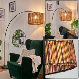 hofstein Cando Bogenstehlampe 40 cm Chrom, Schwarz, 1-flammig
