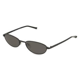 Fielmann MC 656 SUN FA MEL | Damen-Sonnenbrille | Fassung: Vollrand, Oval, Edelstahl, Schwarz | Glasfarbe: Grau