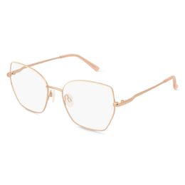 Fielmann BD 596 FA CELESTE Brille Damen | Fassung: Vollrand, Butterfly, Rosegold Wei&szlig;