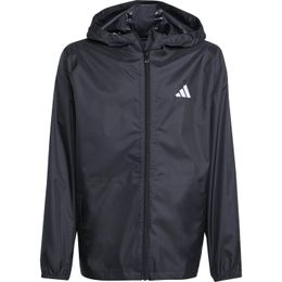 Adidas RAIN Regenjacke Kinder - Gr&ouml;&szlig;e 128 - schwarz