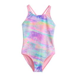 next Badeanzug M&auml;dchen Gr&ouml;&szlig;e 158 aqua / grasgr&uuml;n / lila / rosa