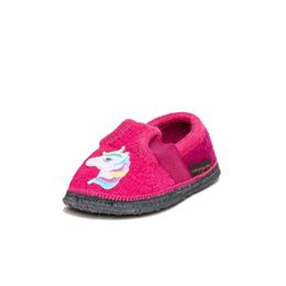 kitz-pichler Slippers 'Walkpantoffel Bobby Appl. Einhorn' girl size 31 Pink