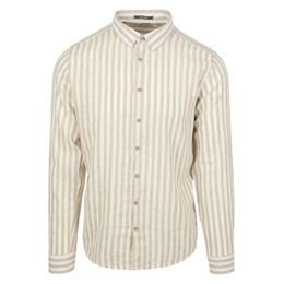 NO EXCESS Button Up Shirt male size XXL Beige