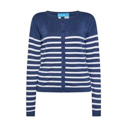 Sanika Strickjacke Damen Gr&ouml;&szlig;e L marine / wei&szlig;