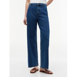 Tommy Hilfiger Damen High-waist-Jeans "WIDE LEG RIAN HW ANKLE"rian, Gr. 27, unifarben, Denim/Jeans, Obermaterial: 99% Baumwolle, 1% Elasthan, Jeans,