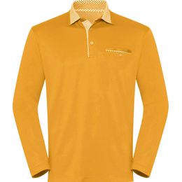 Hajo Herren Langarm-Shirt ocker Gr&ouml;&szlig;e 44/46