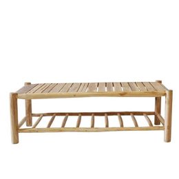 Pharao24.de Lounge Tisch Sofatisch aus Teak Massivholz im mediterranen Stil