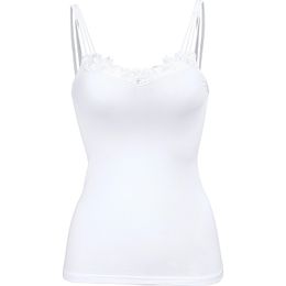 Comazo Damen Tr&auml;gerhemd aus Modal-Stretch wei&szlig; Gr&ouml;&szlig;e 40