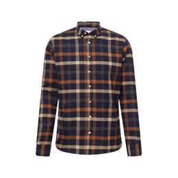 Kronstadt Button Up Shirt 'Dean' male size XXL Beige / Navy / Brown / Cappuccino