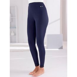 feel good Damen Leggings, schwarz + marine, Gr&ouml;&szlig;e 20/21