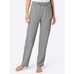 Catamaran Sports Damen Sporthose mit weitenregulierbarem Bund, grau-meliert, Gr&ouml;&szlig;e 52/54