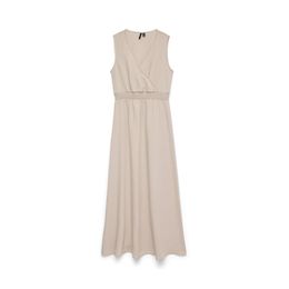 V&eacute;ro Moda Vero Moda Kleid 'VMKita' Damen Gr&ouml;&szlig;e 40 greige Sommerkleid