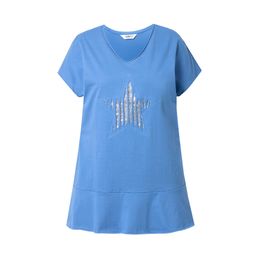 Angel of Style Shirt Damen Gr&ouml;&szlig;e XXL blau / silber