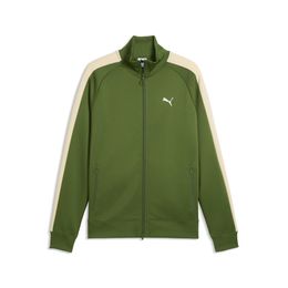 PUMA Trainingsjacke 'T7 Always On' Herren Gr&ouml;&szlig;e M beige / oliv / wei&szlig;