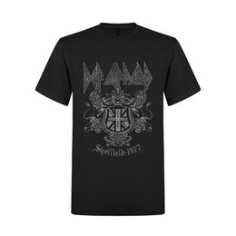 Def Leppard Shirt 'Def Leppard - Sheffield 1978 T-Shirt' male size S Black