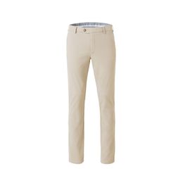 MEYER Herren Chinohose "BONN", wei&szlig;, Gr. 27, uni, Obermaterial: 98% Baumwolle CO. 2% Elasthan EL., Hosen, aus Winter-Canvas