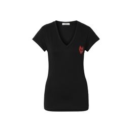 Replay Damen T-Shirt "Replay T-Shirts FP", schwarz, Gr. S, unifarben, 95% Baumwolle, 5% Elasthan, Shirts