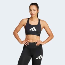 Damen Sport-BH "PWRCT BL BRA", adidas Performance, Gr. L, schwarz, Obermaterial: 91% Polyester, 9% Elasthan, BHs, ohne B&uuml;gel, mit
