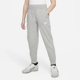 Nike Sportswear Kinder Sporthose "Nike Club Fleece Big Kids' French Terry Joggers", grau, Gr. L, meliert, Sweatware, Obermaterial: 80% Baumwolle, 20%