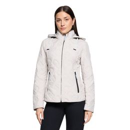 Gil Bret Damen Outdoorjacke, wei&szlig;, Gr. 48, Strukturmuster, unifarben, Web, Obermaterial: 100% Polyester, Jacken, mit Strukturmuster