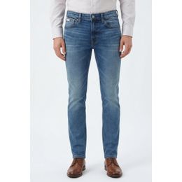 Herren Skinny-fit-Jeans "SKINNY", blau, Gr. 38, Calvin Klein Jeans, Denim/Jeans, Obermaterial: 80% Baumwolle, 12% Polyester, 6% Elastomultiester, 2%