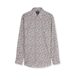 OLYMP Herren Businesshemd "OLYMP Luxor, Modern Fit, New Kent mit extra langem Arm"natur, Gr. 43, 100% Baumwolle, Hemden
