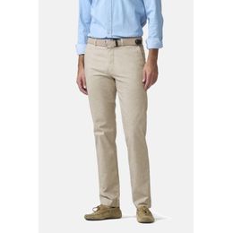 MEYER Herren Chinos "Bonn 1-5078", beige, Gr. 23, unifarben, 96% Baumwolle, 4% Elasthan, Hosen, Karo-Print
