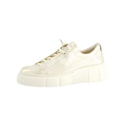 Paul Green Damen Sneaker "Paul Green Sneaker Leder", Gr. 38,5, beige, Leder, Schuhe