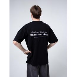 Bayside Bound Shirt 'THE 8K UNISEX OVERSIZE TEE' Herren Gr&ouml;&szlig;e S schwarz