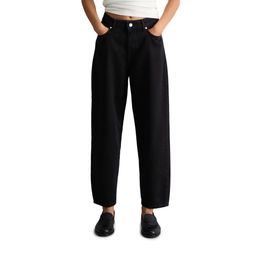 Marc O'Polo Damen High-waist-Jeans, schwarz, Gr. 32, MARC O'POLO DENIM, unifarben, Denim/Jeans, Obermaterial: 100% Baumwolle, Jeans, aus Baumwoll-Denim